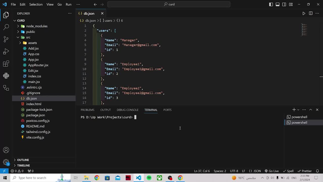 Pola Naeem on LinkedIn: Curd App Tools: React js CSS Axios Json live ... Pola Naeem on LinkedIn: Curd App Tools: React js CSS Axios Json live ...