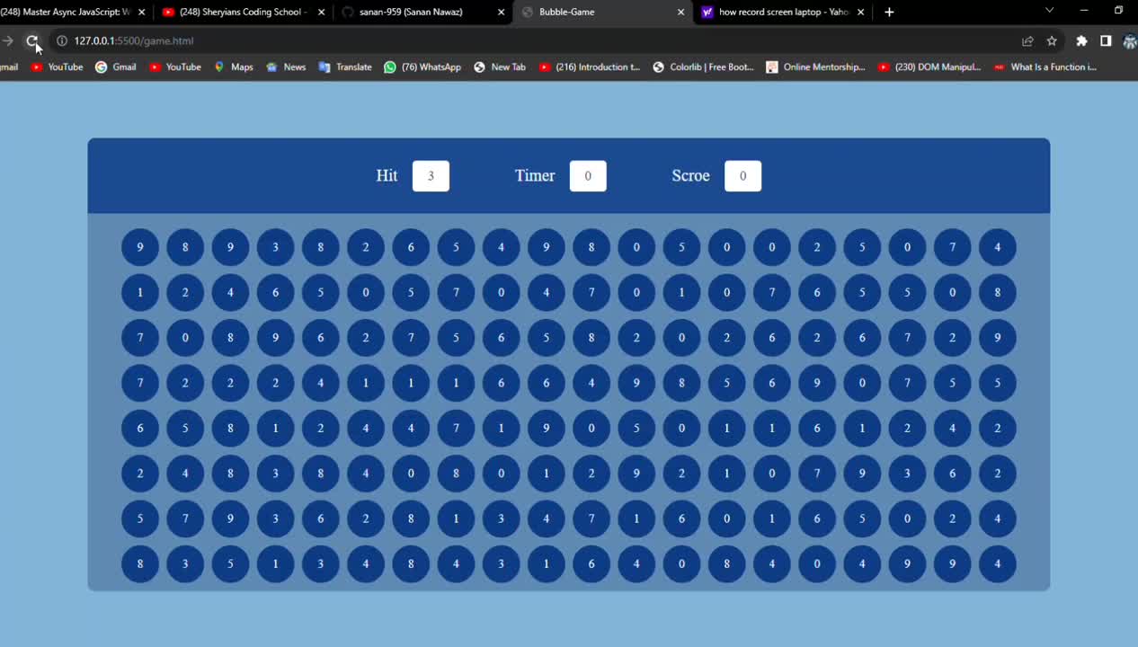 Sanan Nawaz on LinkedIn: Alhamdulilah Bubble Game Project Done Html Css ... Sanan Nawaz on LinkedIn: Alhamdulilah Bubble Game Project Done Html Css ...
