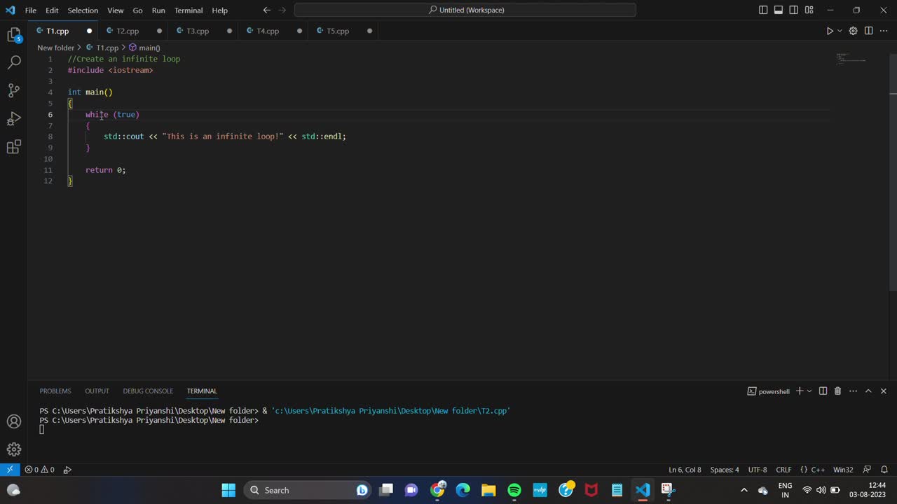 Pratikshya Priyanshi on LinkedIn: #cplusplus #programming #internpe Pratikshya Priyanshi on LinkedIn: #cplusplus #programming #internpe