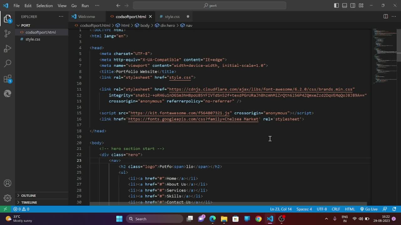 Nikhil Patil on LinkedIn: #task2 #portfolio #codsoft #codsoftinternship ... Nikhil Patil on LinkedIn: #task2 #portfolio #codsoft #codsoftinternship ...