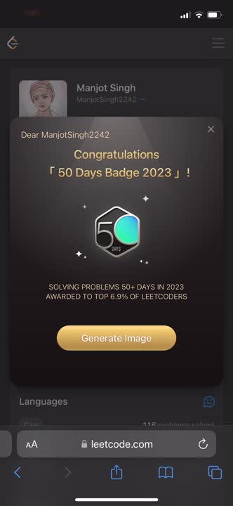 Manjot Singh on LinkedIn: #leetcode #codingjourney #continuousimprovement Manjot Singh on LinkedIn: #leetcode #codingjourney #continuousimprovement