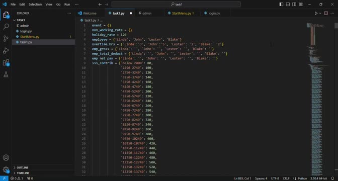 Dhruv Gola on LinkedIn: Coding Raja Internship Task 1 - Payroll System Dhruv Gola on LinkedIn: Coding Raja Internship Task 1 - Payroll System