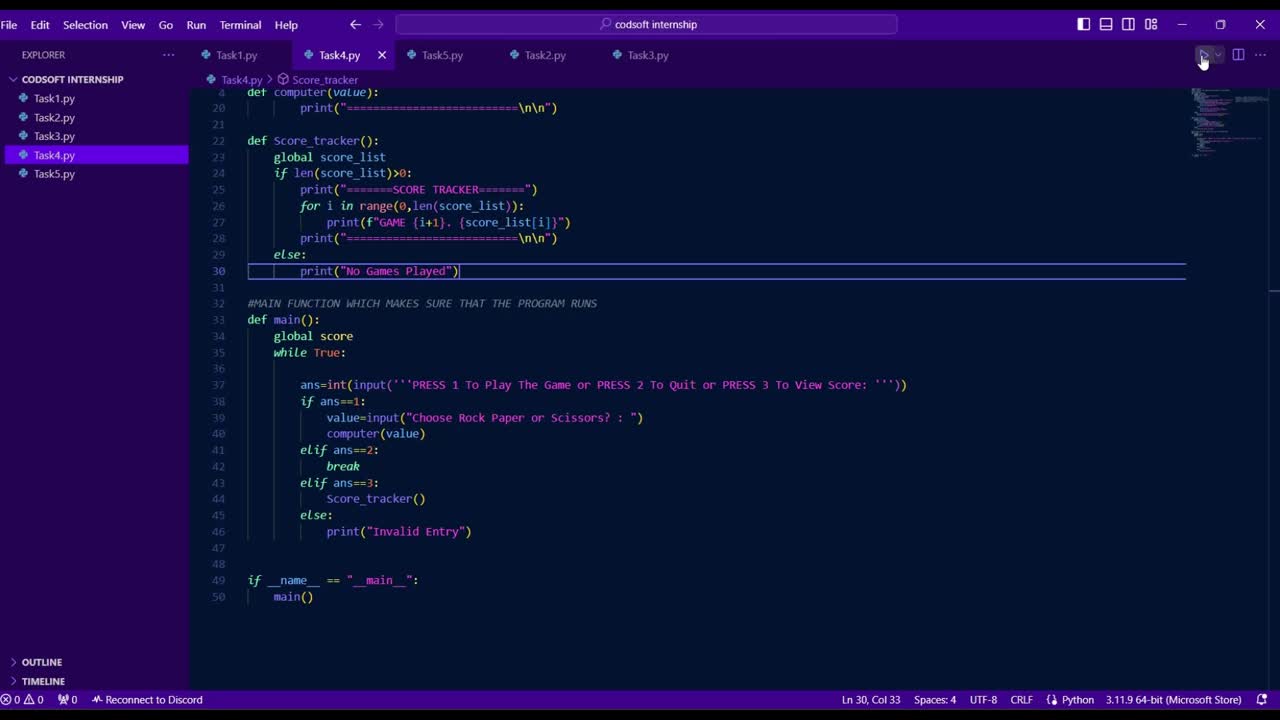 Shreyas Mene on LinkedIn: #codsoft #python #internship #projectshowcase Shreyas Mene on LinkedIn: #codsoft #python #internship #projectshowcase