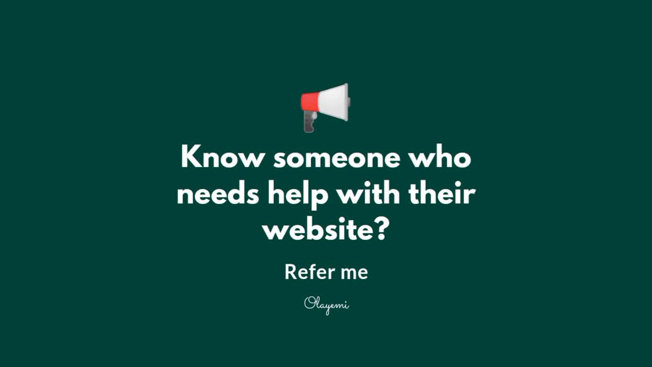 Olayemi Abunsango on LinkedIn: Tell your friends to tell their friends. Olayemi Abunsango on LinkedIn: Tell your friends to tell their friends.