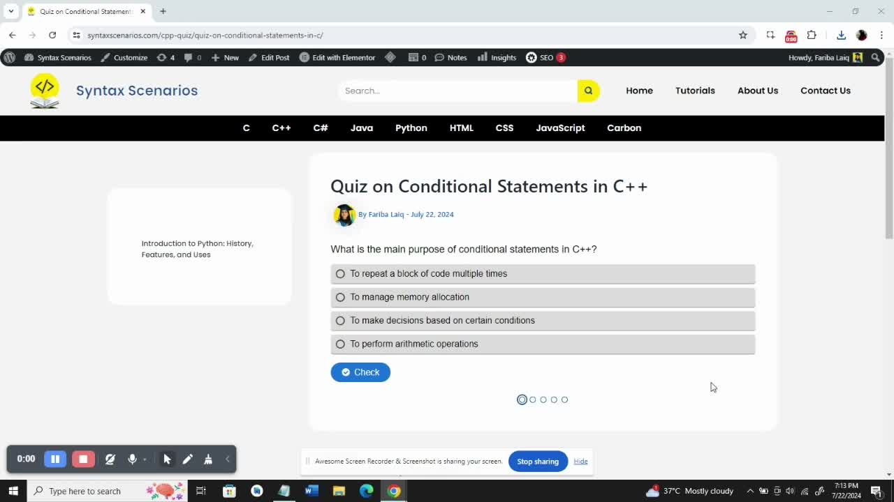Syntax Scenarios on LinkedIn: #coding #programming #learning #quiz # ... Syntax Scenarios on LinkedIn: #coding #programming #learning #quiz # ...