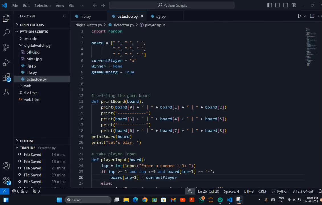 Mahesh Mahapatra on LinkedIn: #python #coding #programming #tictactoe # ... Mahesh Mahapatra on LinkedIn: #python #coding #programming #tictactoe # ...