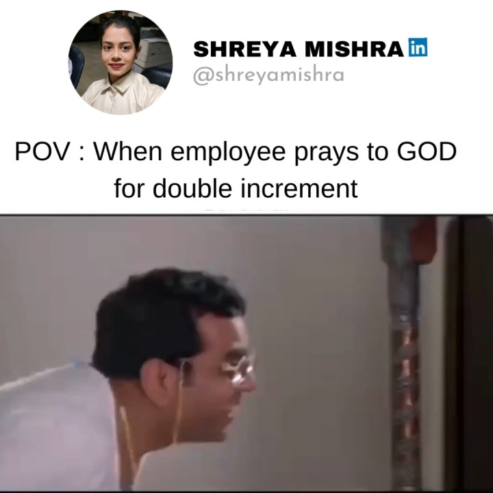 SHREYA MISHRA on LinkedIn: EMPLOYEE / Increment πΈπ SHREYA MISHRA on LinkedIn: EMPLOYEE / Increment πΈπ