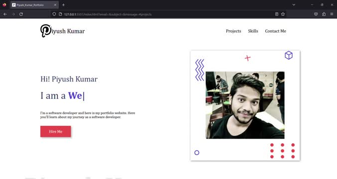 Piyush Kumar on LinkedIn: #portfoliowebsite #html #css #lovebabbar Piyush Kumar on LinkedIn: #portfoliowebsite #html #css #lovebabbar