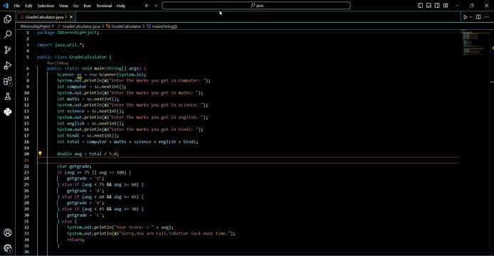 Sumit K. on LinkedIn: #java #internship #softwaredevelopment #codsoft # ... Sumit K. on LinkedIn: #java #internship #softwaredevelopment #codsoft # ...