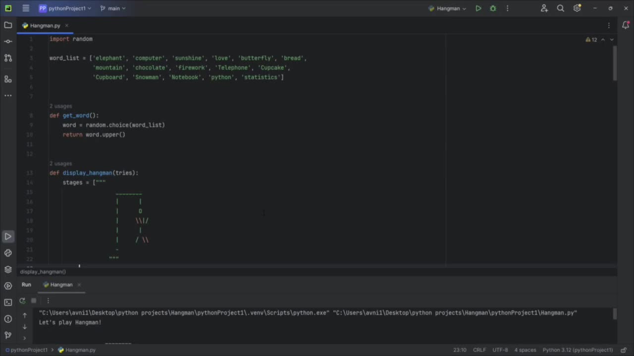 Avni Prajapati on LinkedIn: #pythonprojects #python #game # ... Avni Prajapati on LinkedIn: #pythonprojects #python #game # ...