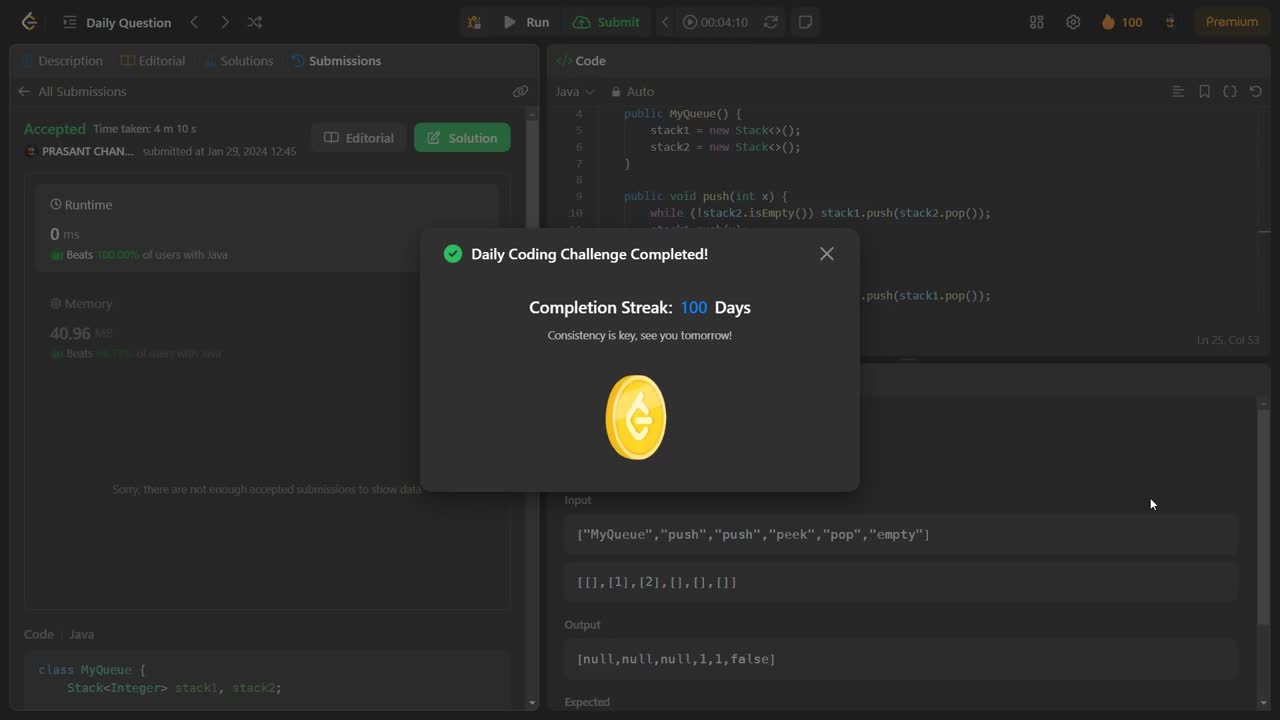 Prasant Chandra Poddar on LinkedIn: #leetcode #leetcodestreak ... Prasant Chandra Poddar on LinkedIn: #leetcode #leetcodestreak ...