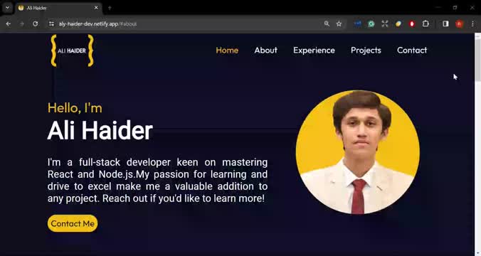 Aly Haider on LinkedIn: #mernstack #react #css #portfolio Aly Haider on LinkedIn: #mernstack #react #css #portfolio