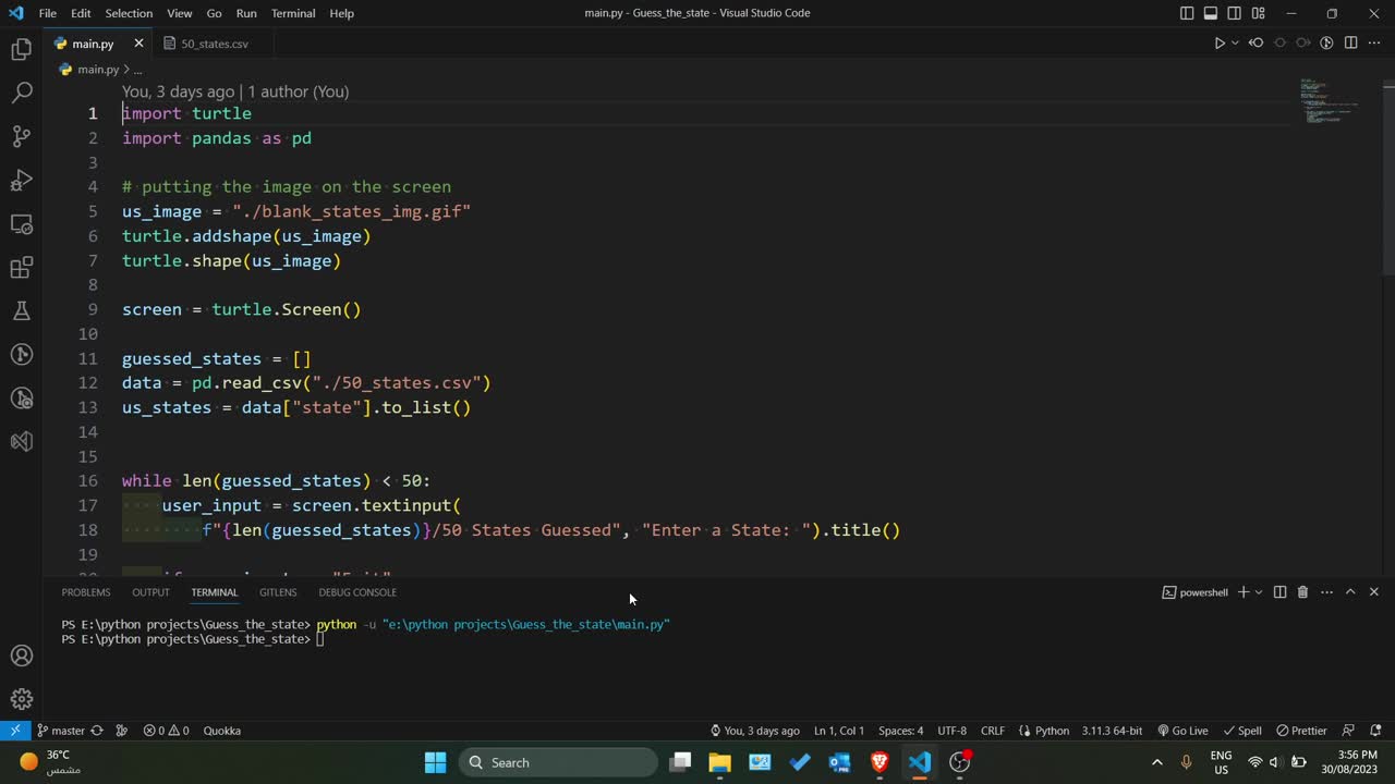 Omar Khaled on LinkedIn: #100daysofcode #python #turtlemodule #pandas # ... Omar Khaled on LinkedIn: #100daysofcode #python #turtlemodule #pandas # ...