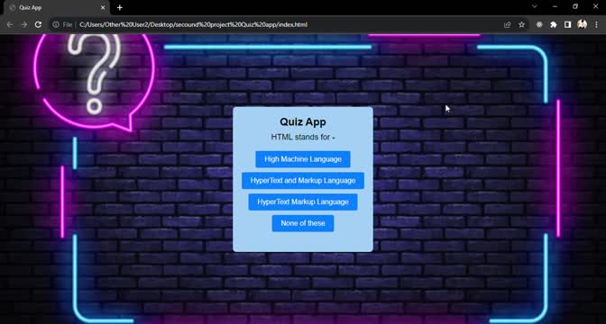 NITESH SAHU on LinkedIn: #syncinterns #quizapp #html #css #javascript NITESH SAHU on LinkedIn: #syncinterns #quizapp #html #css #javascript