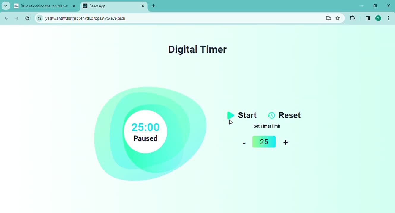 New project: React Digital Timer | Yashwanth Valusa posted on the topic ... New project: React Digital Timer | Yashwanth Valusa posted on the topic ...