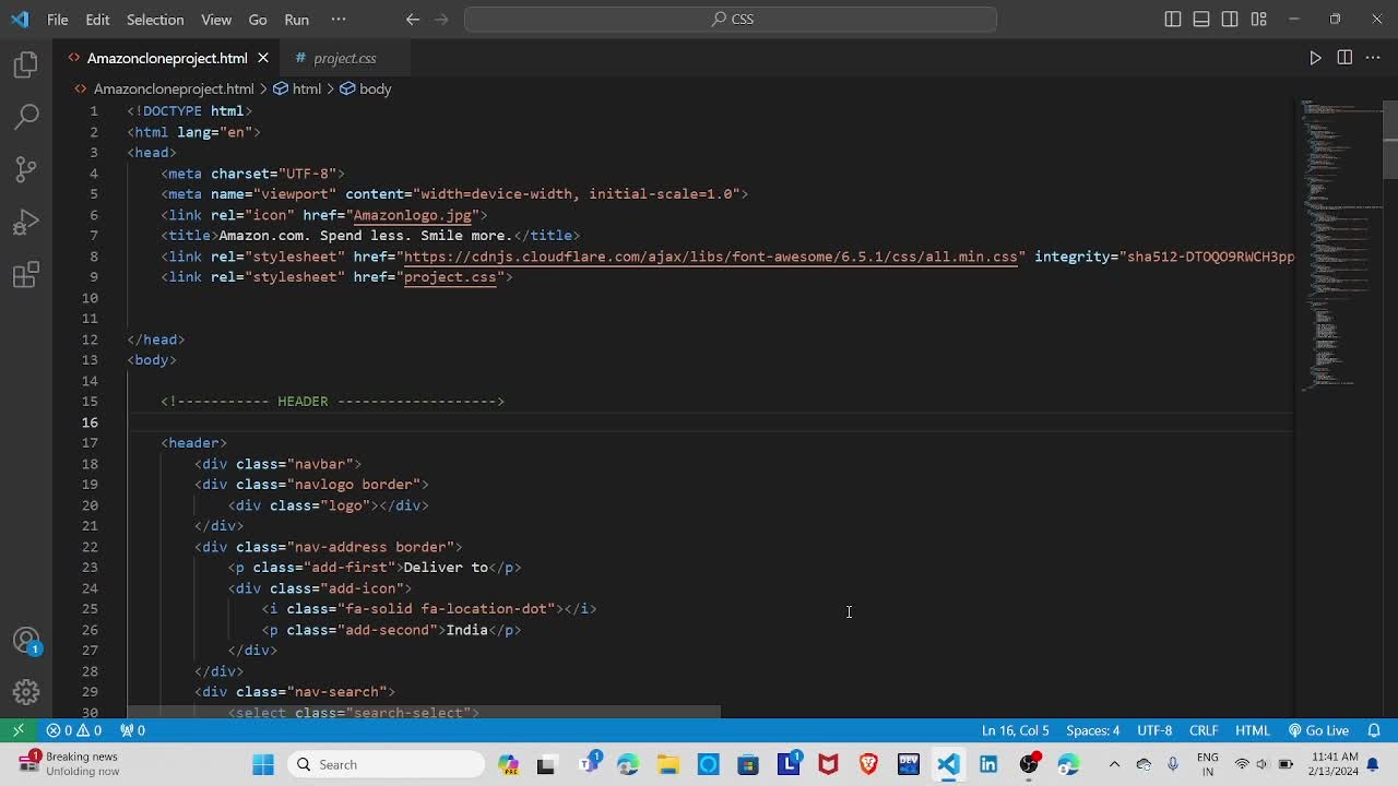 Vaishnavi Ravsaheb Powar on LinkedIn: #webdev #htmlcss #amazonclone # ... Vaishnavi Ravsaheb Powar on LinkedIn: #webdev #htmlcss #amazonclone # ...