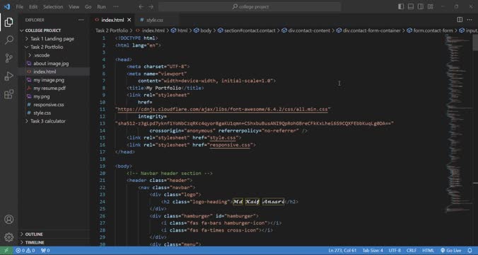 Md Kaif Ansari on LinkedIn: #codsoft #internship #html #css Md Kaif Ansari on LinkedIn: #codsoft #internship #html #css