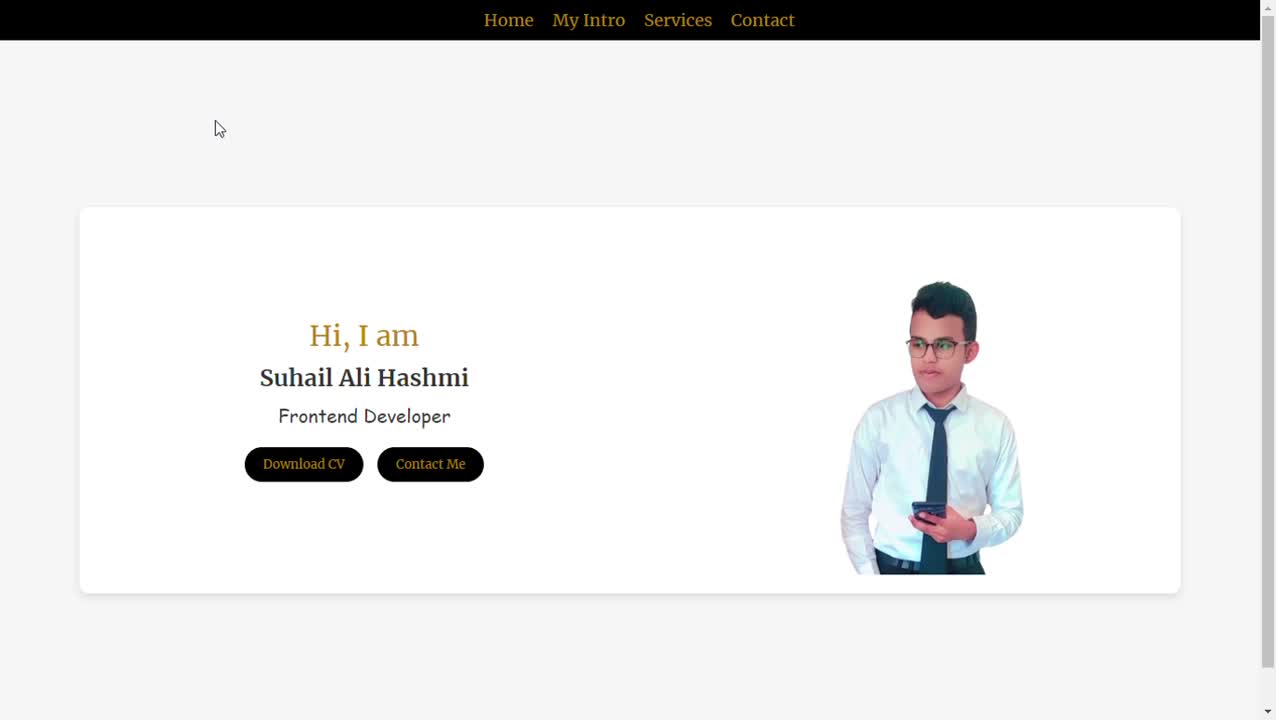 Suhail Ali Hashmi on LinkedIn: My portfolio using HTML, CSS and JS Suhail Ali Hashmi on LinkedIn: My portfolio using HTML, CSS and JS