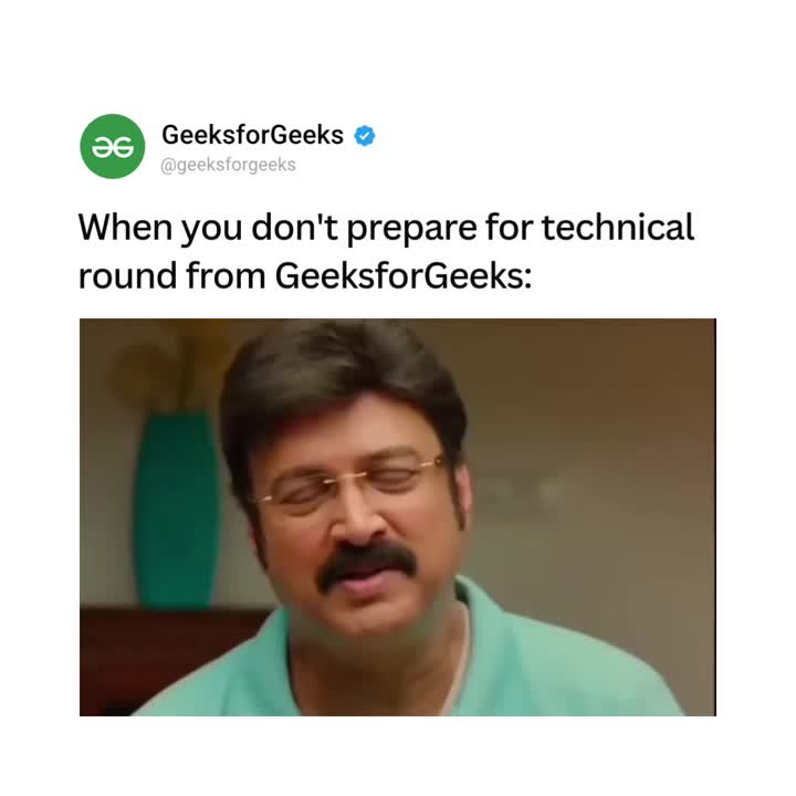 GeeksforGeeks on LinkedIn: #programming #programminglife # ... GeeksforGeeks on LinkedIn: #programming #programminglife # ...