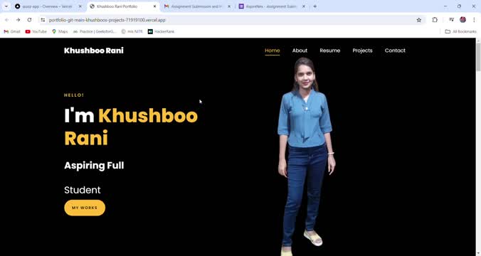 Khushboo Rani on LinkedIn: #webdevelopment #portfolio #html #css # ... Khushboo Rani on LinkedIn: #webdevelopment #portfolio #html #css # ...