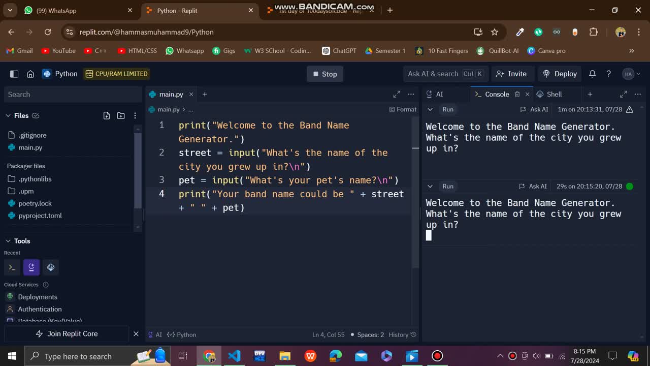 Muhammad Hammas Rasheed on LinkedIn: #100daysofcode #python ... Muhammad Hammas Rasheed on LinkedIn: #100daysofcode #python ...