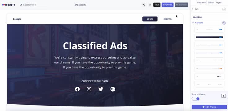 Loopple on LinkedIn: #html #react #bootstrap #tailwindcss Loopple on LinkedIn: #html #react #bootstrap #tailwindcss