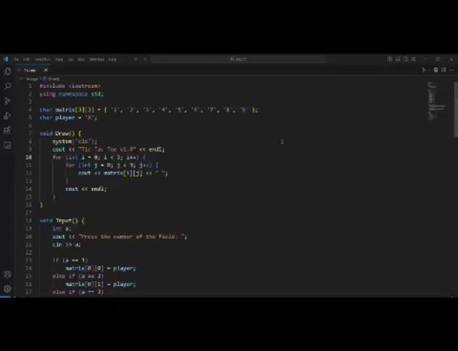 Sai Chavhan on LinkedIn: #tictactoe #programming #internpe Sai Chavhan on LinkedIn: #tictactoe #programming #internpe