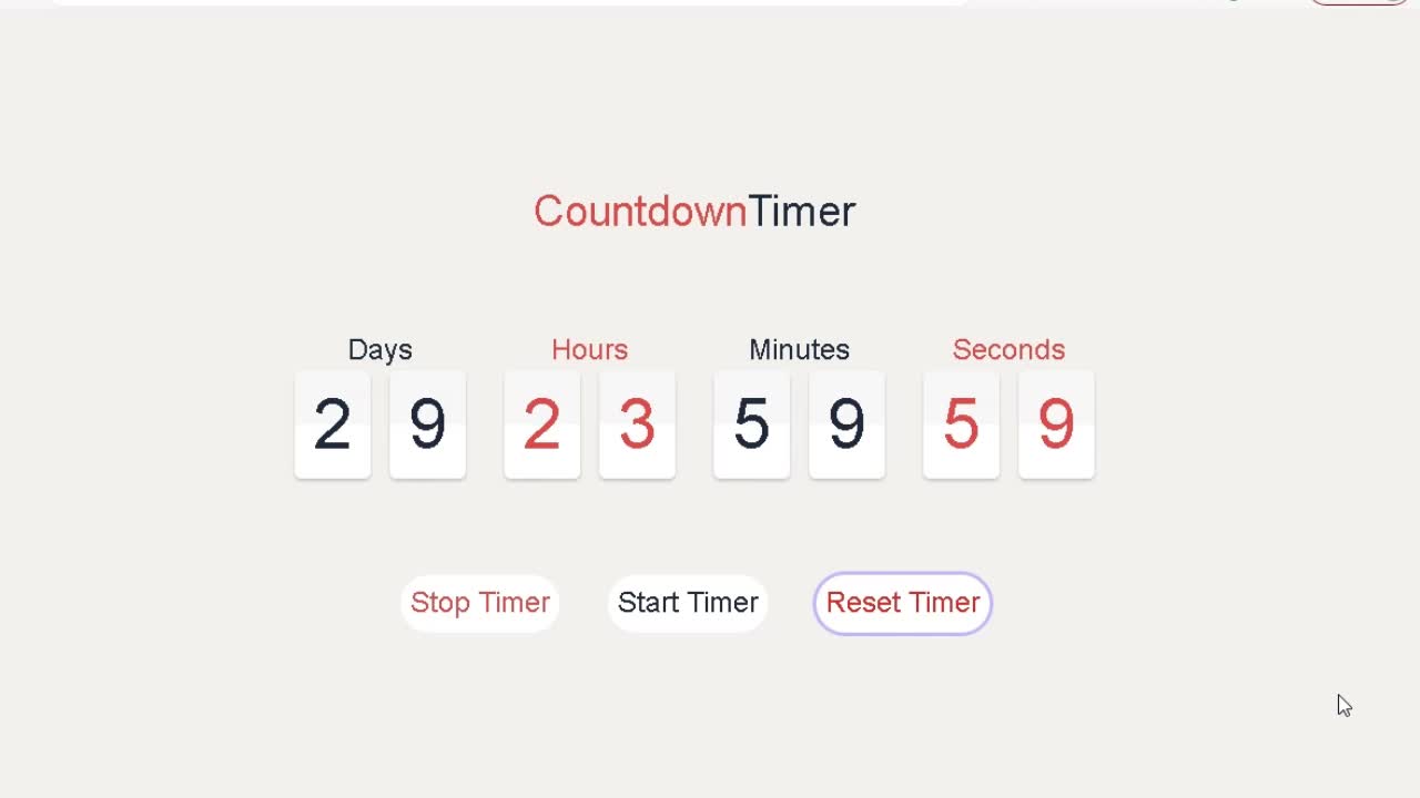 Mohammad Rafi Amin on LinkedIn: #reactjs #codingchallenge #countdowntimer Mohammad Rafi Amin on LinkedIn: #reactjs #codingchallenge #countdowntimer
