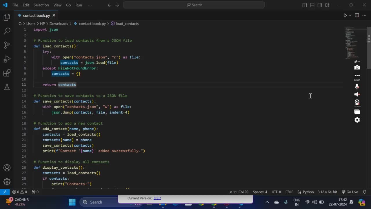 Prachi Sonava on LinkedIn: #pythonprogramming #codsoft Prachi Sonava on LinkedIn: #pythonprogramming #codsoft