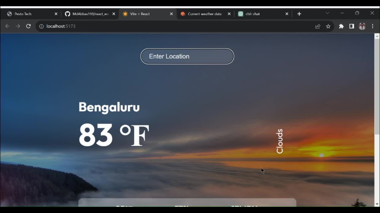 Mohammad Abbas Abidi on LinkedIn: #react #weatherapp #realtimedata # ... Mohammad Abbas Abidi on LinkedIn: #react #weatherapp #realtimedata # ...