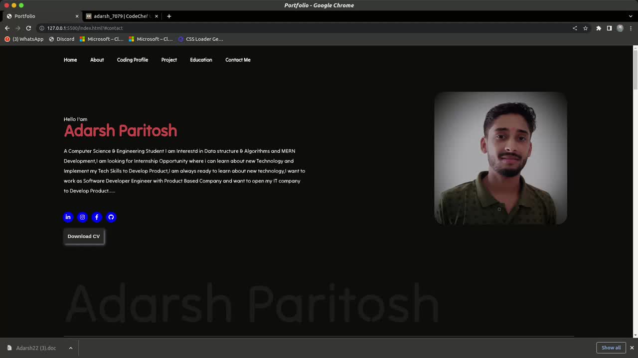 Adarsh Paritosh on LinkedIn: #codehelp #development #project # ... Adarsh Paritosh on LinkedIn: #codehelp #development #project # ...