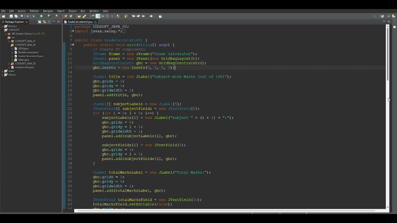 Sachin Prajapati on LinkedIn: #java #codsoft Sachin Prajapati on LinkedIn: #java #codsoft