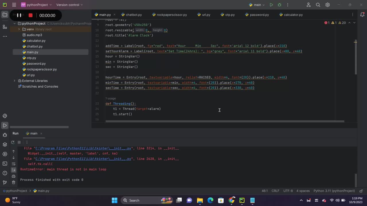 Subhan Farooq on LinkedIn: #internship #python #programming #alarmclock ... Subhan Farooq on LinkedIn: #internship #python #programming #alarmclock ...