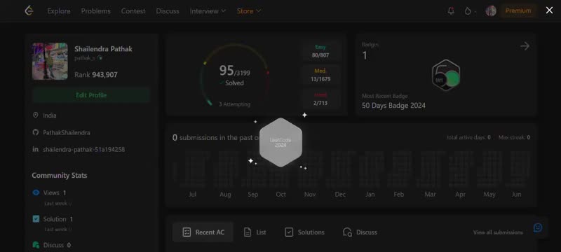 Shailendra Pathak on LinkedIn: #leetcode #dsa #streak #coding # ... Shailendra Pathak on LinkedIn: #leetcode #dsa #streak #coding # ...