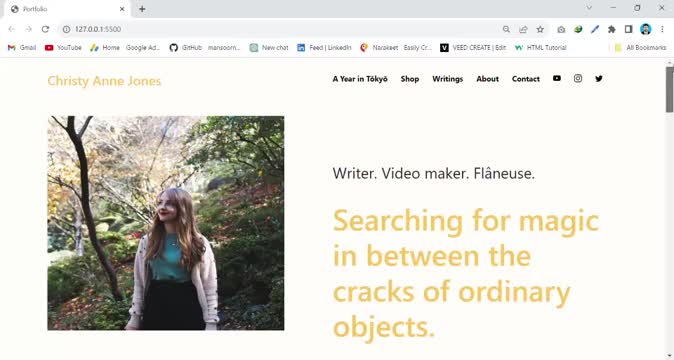 Umer Shah on LinkedIn: Christy Anne jones project in html, css Umer Shah on LinkedIn: Christy Anne jones project in html, css