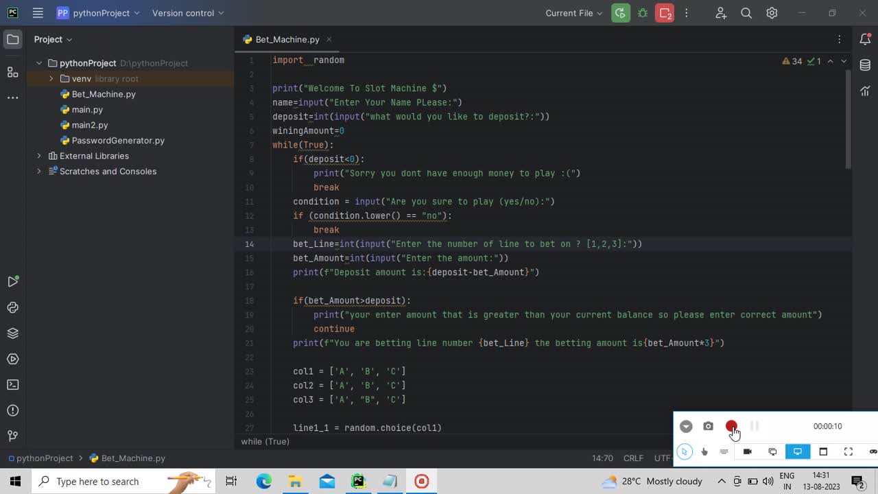 Pratham Angdikar on LinkedIn: #pythonprogramming #gamedev # ... Pratham Angdikar on LinkedIn: #pythonprogramming #gamedev # ...
