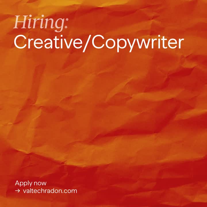 Valtech RADON on LinkedIn: Can you write compelling copy, generate ... Valtech RADON on LinkedIn: Can you write compelling copy, generate ...