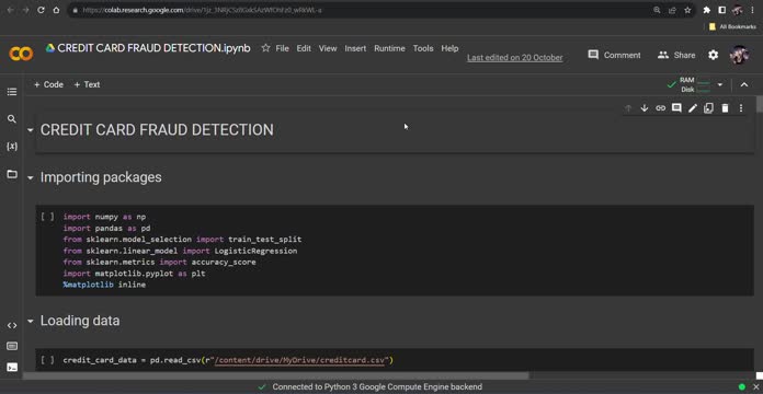 Completed Task 2: CREDIT CARD FRAUD DETECTION | Prajesh Makootan posted ... Completed Task 2: CREDIT CARD FRAUD DETECTION | Prajesh Makootan posted ...