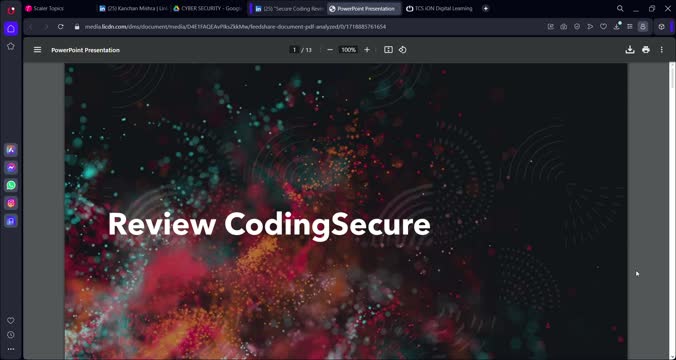 Sonal Dhas on LinkedIn: CodeAlpha_Project_Task 3 : Secure Coding Review ... Sonal Dhas on LinkedIn: CodeAlpha_Project_Task 3 : Secure Coding Review ...