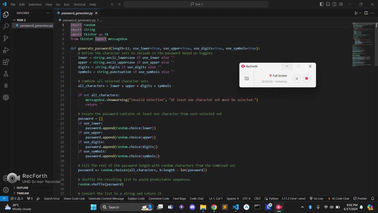 Apurva Shrestha on LinkedIn: #encryptix #internship #pythonprogramming Apurva Shrestha on LinkedIn: #encryptix #internship #pythonprogramming