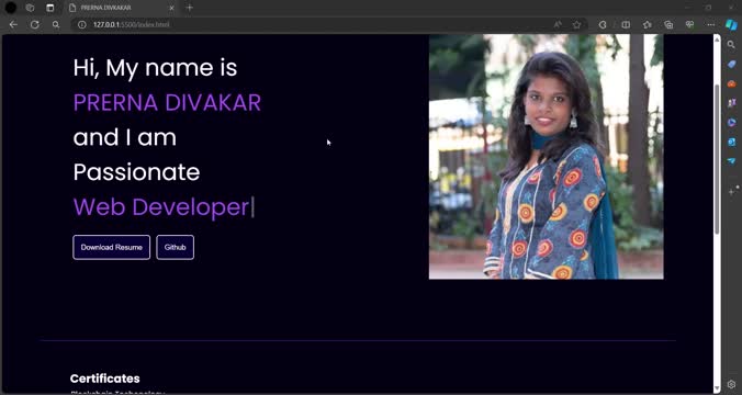 Prerna Divakar on LinkedIn: #webdevelopement #portfoliowebsite #htmlcss ... Prerna Divakar on LinkedIn: #webdevelopement #portfoliowebsite #htmlcss ...