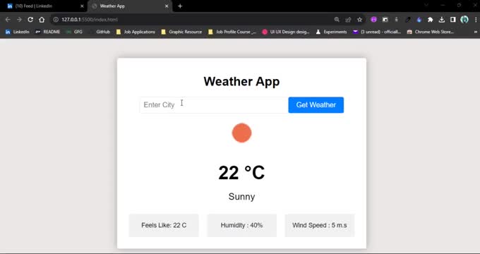 Laxman . on LinkedIn: #weatherapp #html #css #javascript #codingproject ... Laxman . on LinkedIn: #weatherapp #html #css #javascript #codingproject ...