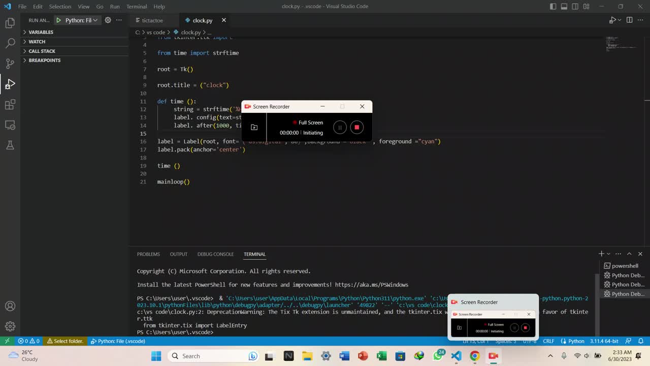 Dipayan Mahato on LinkedIn: #connections #python #digitalclock #internship Dipayan Mahato on LinkedIn: #connections #python #digitalclock #internship