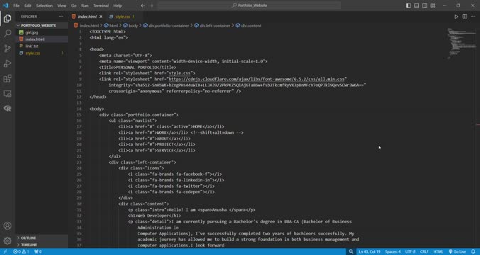 Anusha D on LinkedIn: #html #css #webdevelopment #bharatintern Anusha D on LinkedIn: #html #css #webdevelopment #bharatintern