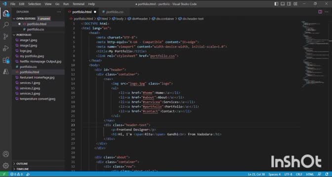 Ritu Gandhi on LinkedIn: #bharatintern #html #css #webdevelopment Ritu Gandhi on LinkedIn: #bharatintern #html #css #webdevelopment