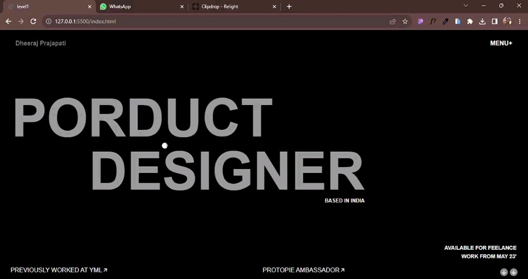 Dheeraj Prajapati on LinkedIn: #webdesign #uiux #portfolio #html5 #css3 ... Dheeraj Prajapati on LinkedIn: #webdesign #uiux #portfolio #html5 #css3 ...
