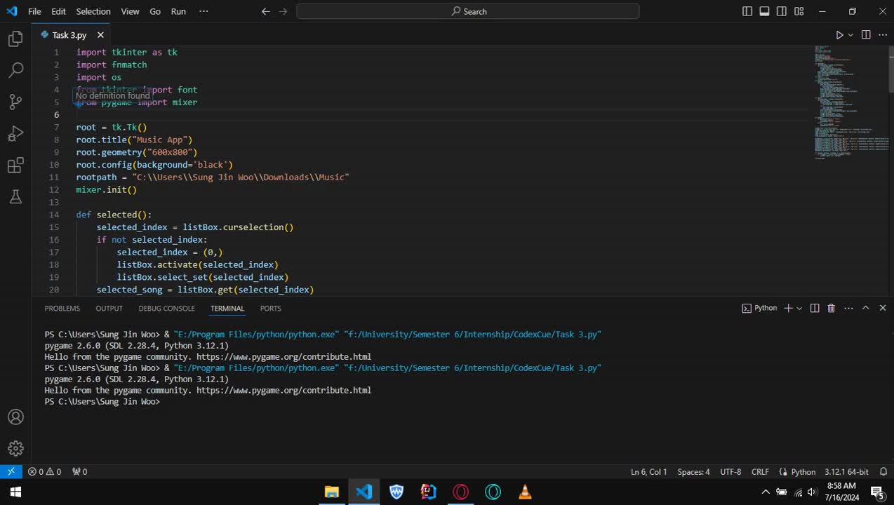 Muhammad Abdullah on LinkedIn: #python #tkinter #pygame #codexcue # ... Muhammad Abdullah on LinkedIn: #python #tkinter #pygame #codexcue # ...