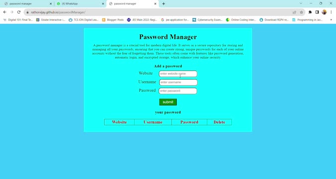 Vijay Rathor on LinkedIn: š Introducing my Latest Project: Password ... Vijay Rathor on LinkedIn: š Introducing my Latest Project: Password ...