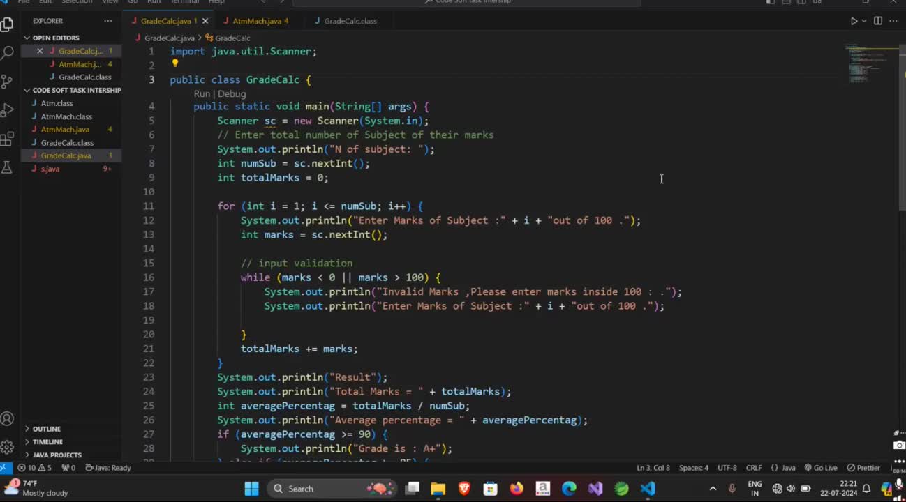 Divya Ingale on LinkedIn: #java #programming #internship #codsoft # ... Divya Ingale on LinkedIn: #java #programming #internship #codsoft # ...