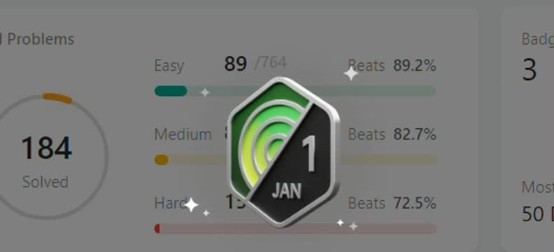 Arbaz Ali Shaikh on LinkedIn: LeetCode January Badge LC: https://lnkd ... Arbaz Ali Shaikh on LinkedIn: LeetCode January Badge LC: https://lnkd ...